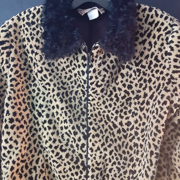 Painted Pony | Jackets & Coats | Painted Pony Leopard Print Coat Jacket ...